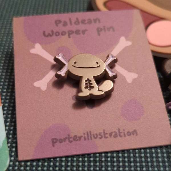 Paldean Wooper Soft Enamel Pin - Etsy