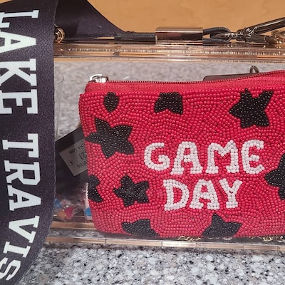 Handmade Seed Beaded Beachy Starfish Shell Coin Bag Purse Boho Tropical ...