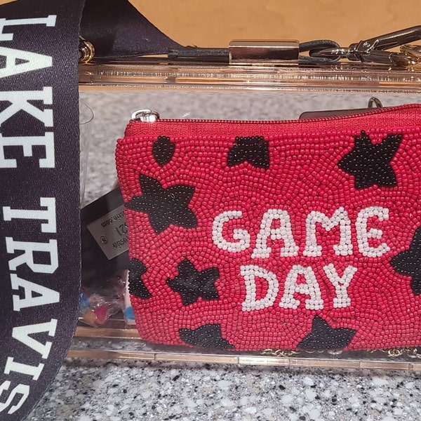 Handmade Seed Beaded Beachy Starfish Shell Coin Bag Purse Boho Tropical ...