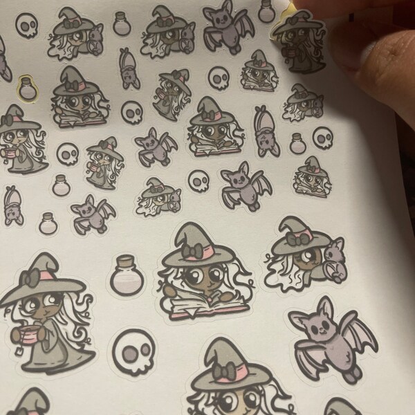 D063 / Soft Stickers Digital and Printable Stickers, Silhouette Cut ...