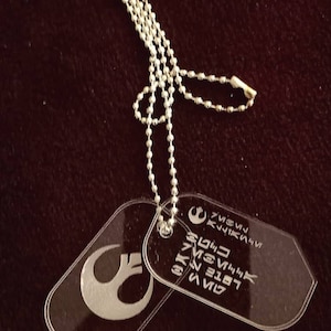 Star Wars-inspired Dog Tags Customized in Aurebesh - Etsy