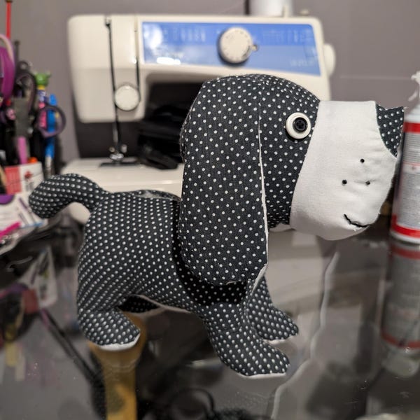 Stuffed Animal - Standing Puppy Dog | PDF Sewing Patterns & Tutorials ...
