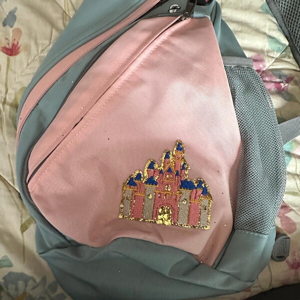 IRON ON -gold Trimmed MAGIC Patch- Embroidered- Castle Patch- Theme ...