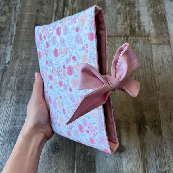 Quilted Book Cover Sewing Pattern: Customizable Journal, Bible (PDF ...