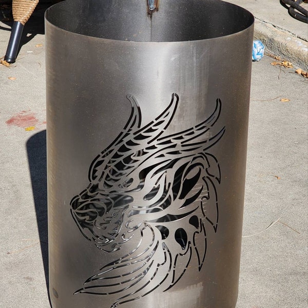 Fantastically Beautiful Fire Barrel / Fire Basket With Motif time Take ...
