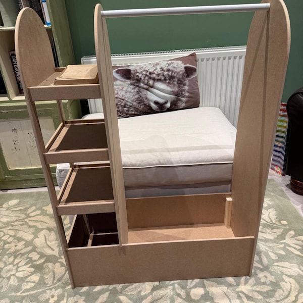 Dressing up Stand Height 1000mm Width 520mm Depth 315mm/white/rail/6 ...