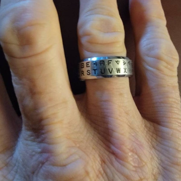 Secret Decoder Ring - Pig Pen Cipher - Etsy