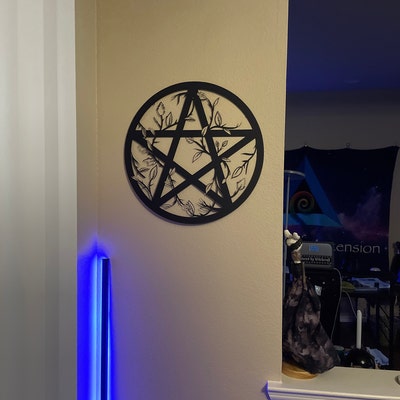 Lucifer Sigil Wiccan Pagan Wall Art Metal Sign, Occult Wall Decor ...