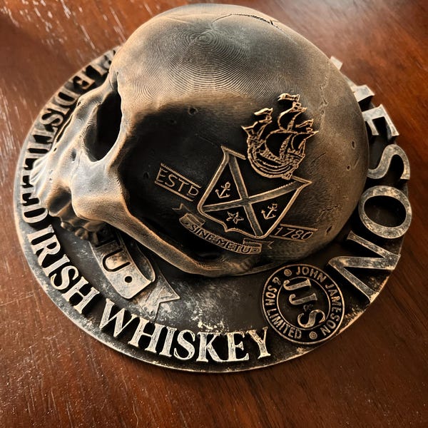Captain Morgan Rum Skull Decorative Man Cave Bar Ornament - Etsy