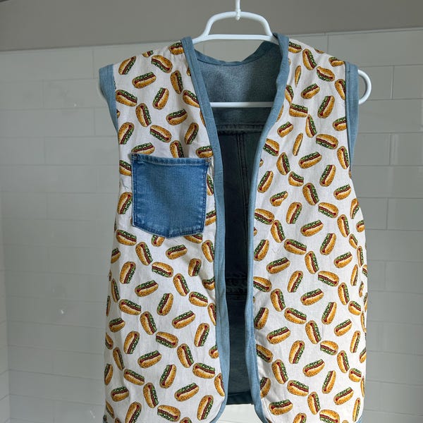 Quilted Vest Sewing Pattern | Pdf Sewing Pattern | Reversible Vest ...