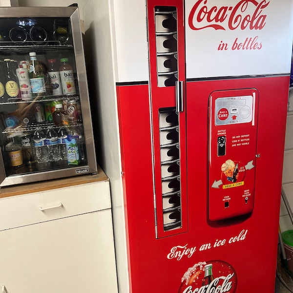 Vintage Vending Machine Fridge Wrap for Side by Side Refrigerator ...