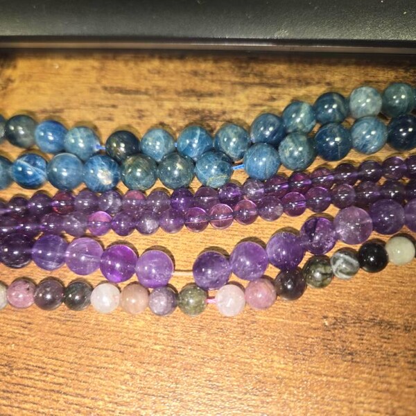 Rare 5-6MM Afghanistan Hackmanite UV Reactive Fluorescent Beads Genuine ...