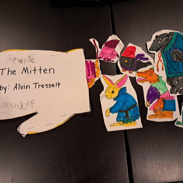 Jan Brett’s the Mitten Visual Aid, Lacing Card, and Coloring Activity ...