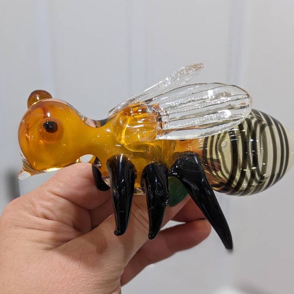 Bee Glass Pipe 5" - Etsy