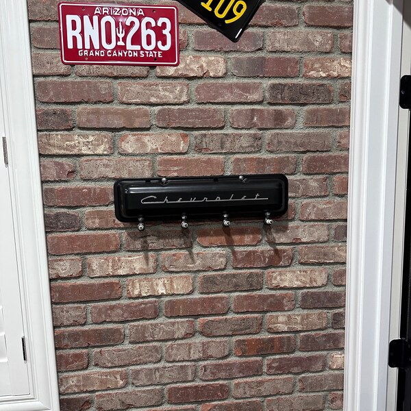 Repurposed Valve Cover Spark Plug Hat/coat Rack - Etsy