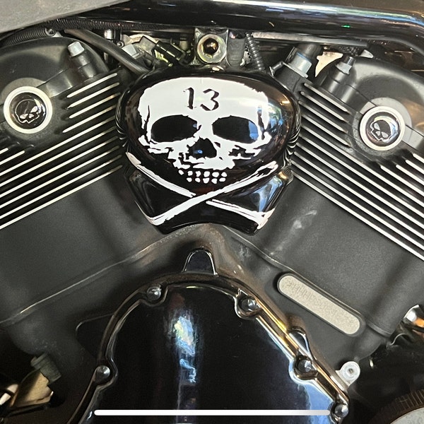 NUMBER 13 DECAL STICKER Outlaw Biker Custom Chopper Motorcycle Gas Tank ...