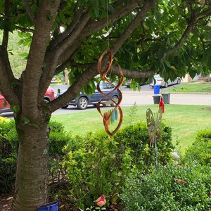 Harmony Hollow Hummingbird 3D Motif Bronze Wind Garden Bell | Etsy