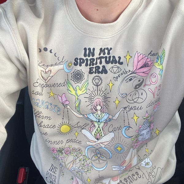 Yoga Meditation Sweatshirt Gift Spiritual Affirmation Relaxation ...