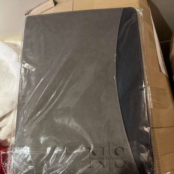 Personalized Leather File Folder, Custom Leather Document Case, Engrave ...