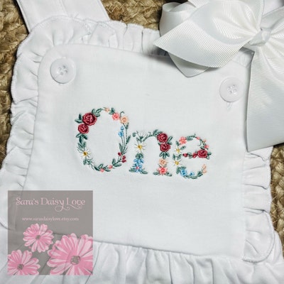 Machine Embroidery Design 4 X4 Hoop First Birthday One Year Old ...