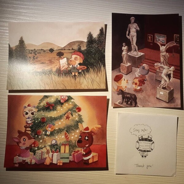 Animal Crossing Goldie Animal Crossing Postcard Print ACNH Animal ...