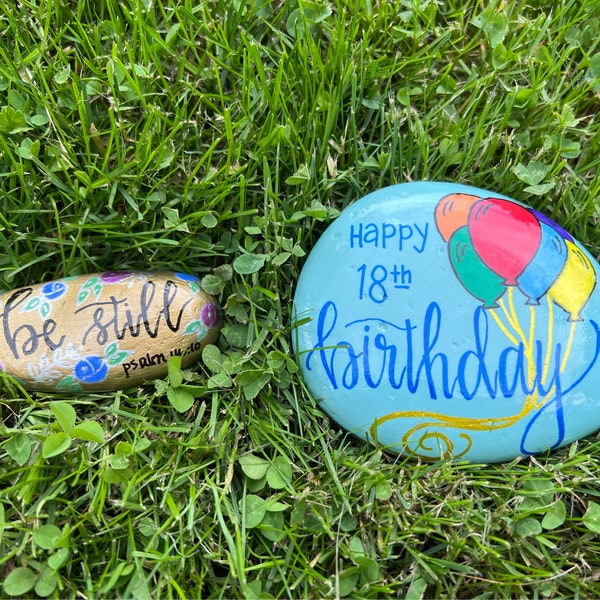 Be Still Painted Rock, Bible Rock, Bible Verse Rocks, Be Still, Bible ...