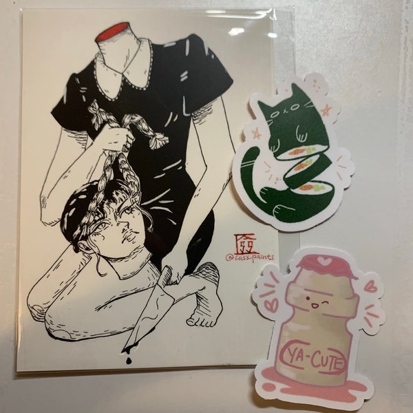 Computer-head Girl Sticker- ERROR 404 - Etsy