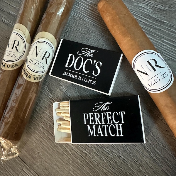Club Aesthetic Wedding Matches – SET OF 50 Personalized Matchbooks ...