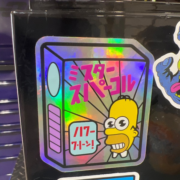 The Simpsons Mr Sparkle Sticker Rainbow Foil Hologram - Etsy UK