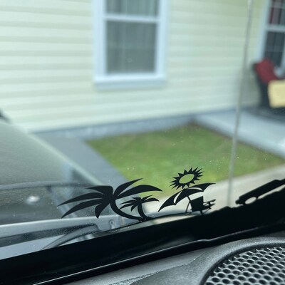 Beach Paradise 4x4 & Car Windshield Vinyl Decal Sticker - Etsy