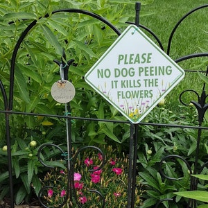 Potty Area Sign Dog Standing Potty Area Exterior Rust Free Aluminum ...