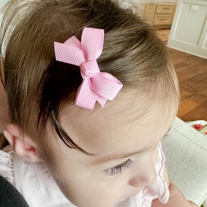 Mini Bow Snap Clips, Baby Girl Hair Clips, Girl Hair Accessory, Toddler ...
