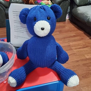 Teddy Bear Circular Knitting Machine Pdf Pattern Sentro Addi Express - Etsy