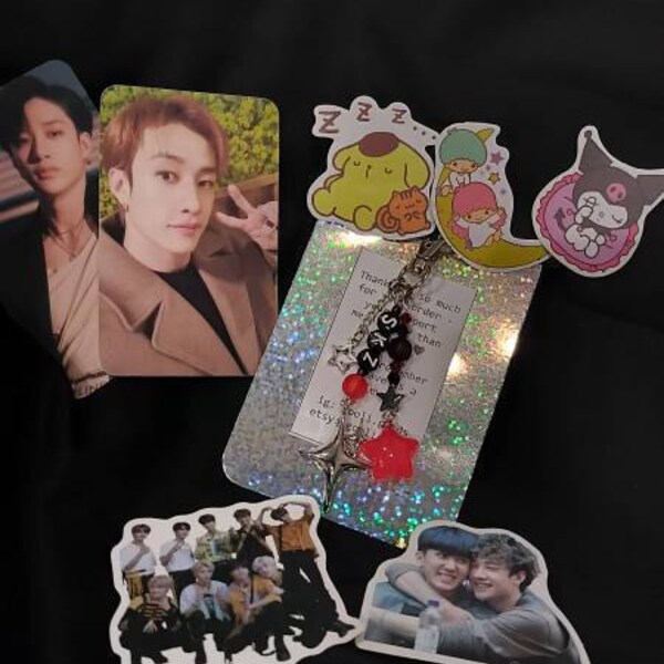 Stray Kids Laser Cut ATE Logo Lightstick Charm Tour Bag Accessory Fan ...