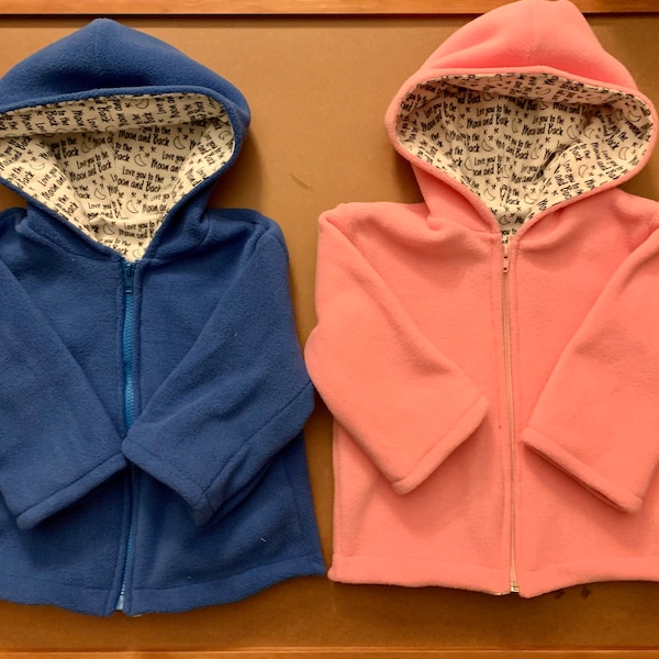 Baby Jacket Pattern Sewing, Toddler Dress Sewing Pattern, Hooded Coat ...