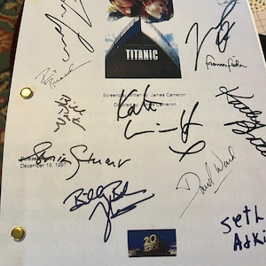 The Terminator Movie Script Signed Screenplay Autographed: James ...