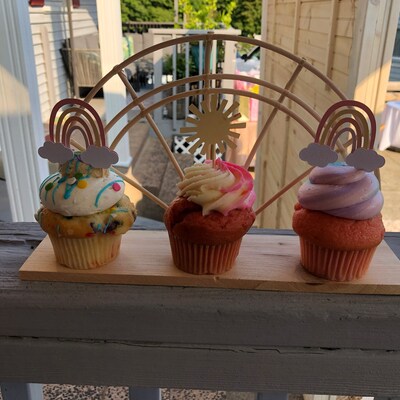 Boho Sun Cupcake Toppers/sun Cupcake Toppers/sunshine Cupcake Toppers ...