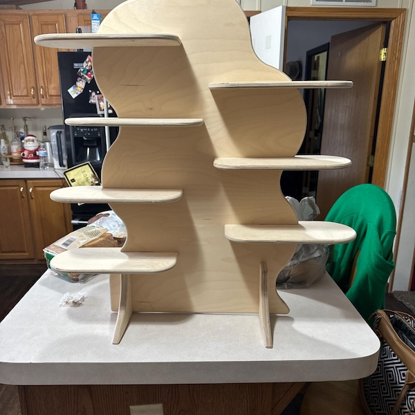 Asymmetrical Wavy Collapsible Stand, Retail Display, Market Display ...