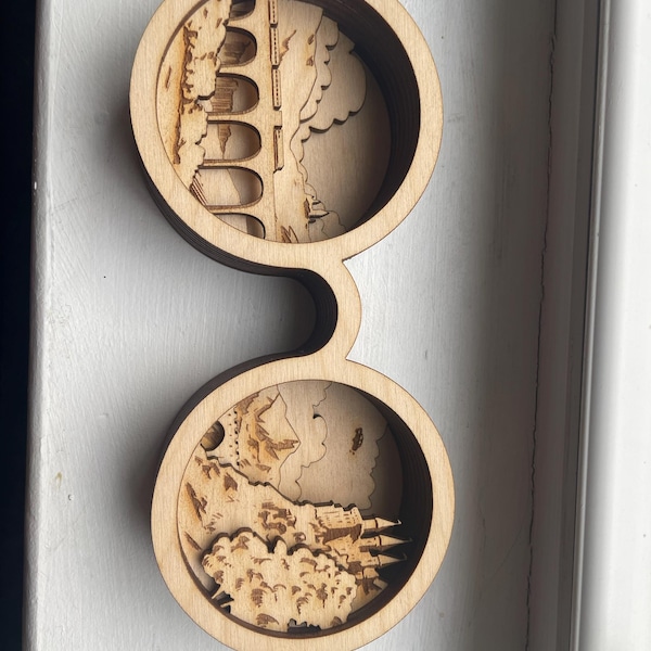 Wizarding World Inspired Laser Cut Wooden Movie Scene. Fast Free ...