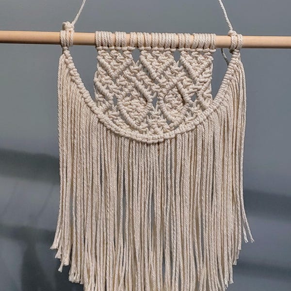 4 in 1 Macrame Pattern PDF With Photos, Beginner Macrame Wall Hanging Pattern, Macrame Tutorial ...