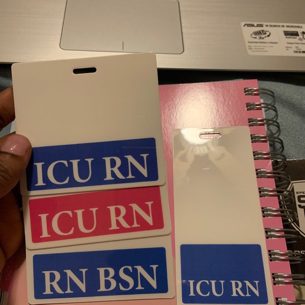 RN BSN Badge Buddy - Free Shipping! - Blue Border Badge Buddy for ...