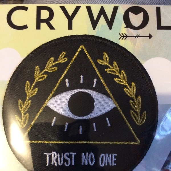 Trust No One Iron-on Patch - Etsy