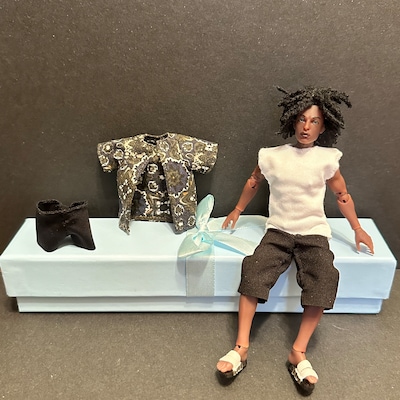 BJD Elf Male Dark Skin Tone Doll , Ball Jointed Doll Elf Male 1/16, 1/ ...