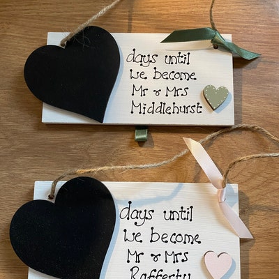 Countdown to Retirement Wooden Sign Chalkboard Plaque - Etsy