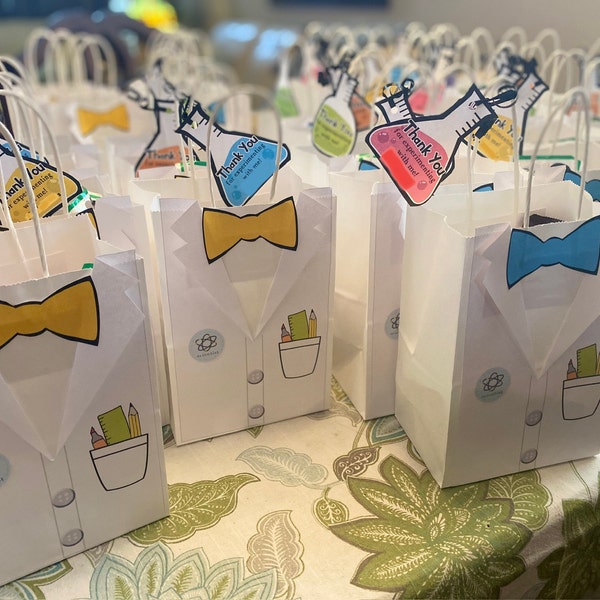 Scientist Favor Bags - Candy Bag - Party Favors - Mad Scientist - Lab ...