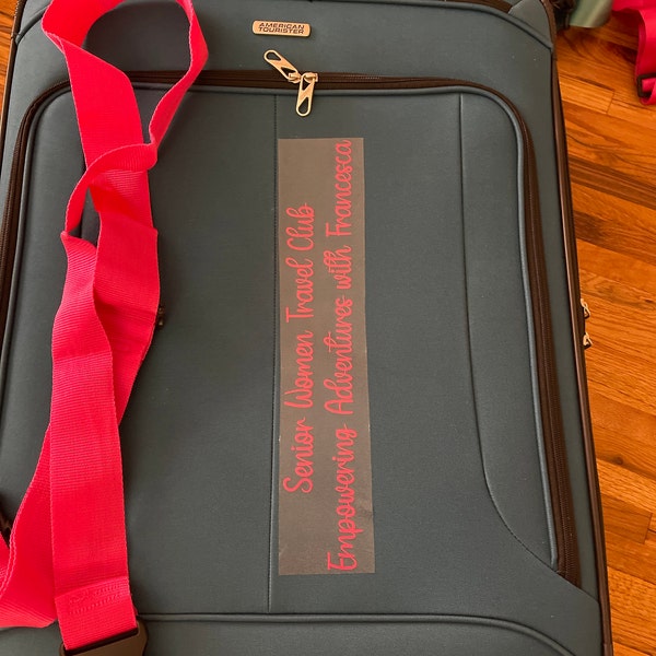 Personalized Suitcase Sticker for Easy Travel Identification Baggage ...