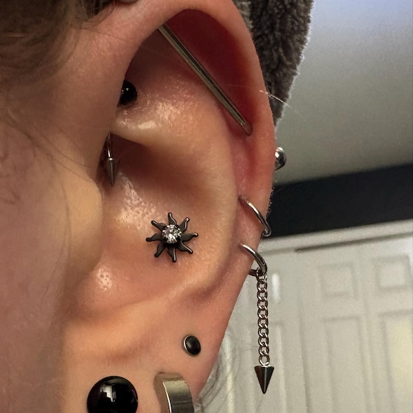 Per Piece Septum/ear Ring- Gorilla Glass Simple Captive BEAD Ring - Etsy