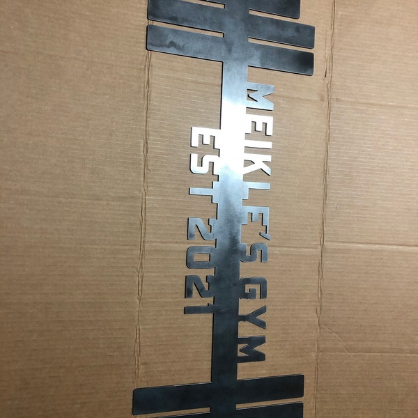 Gym Sign | Personalized Home Gym Sign | Custom Metal Gym Sign | Home ...