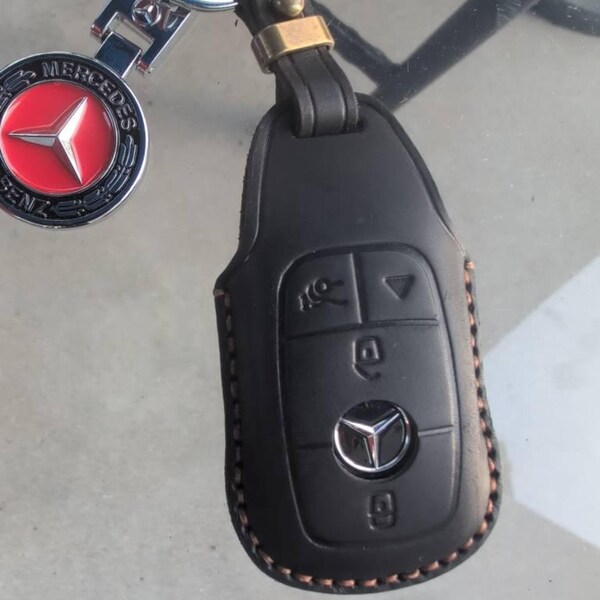 Handmade Leather Key Fob Cover Compatible for Jeep Commander Compass ...