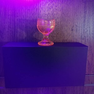 Jadeite Green Depression Style Glass Grease Jar With Lid, Black Band ...